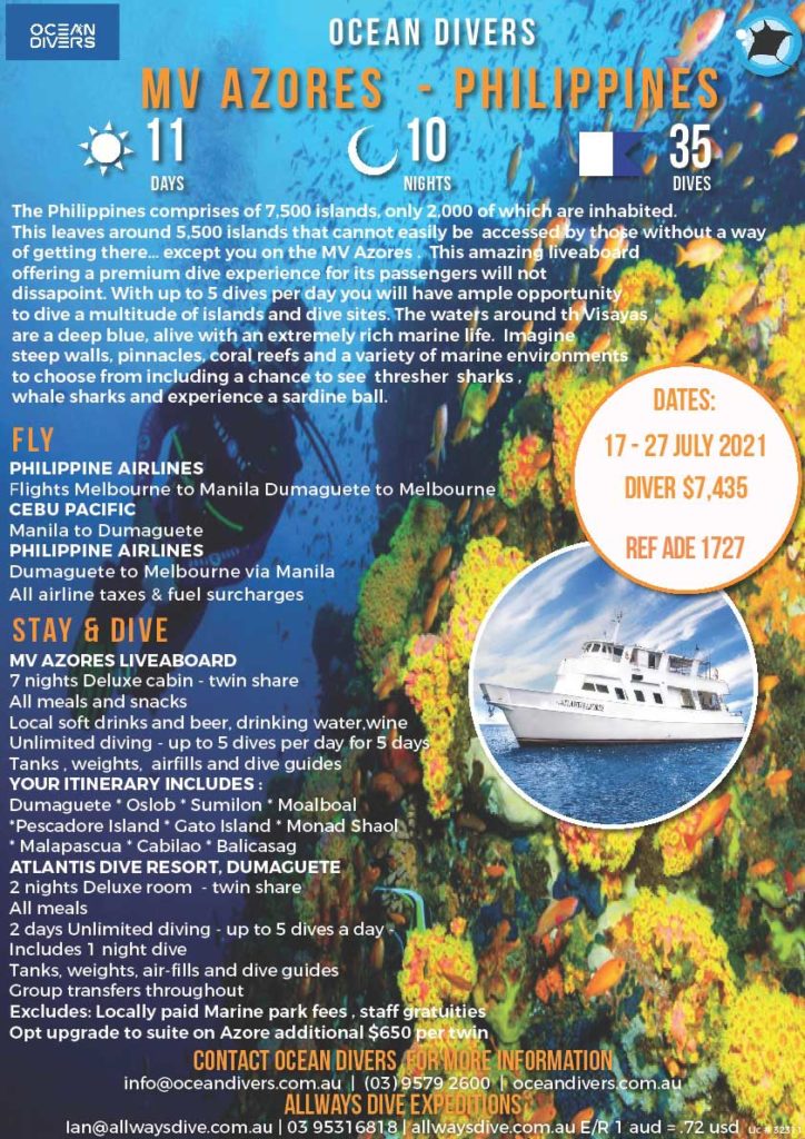 MV AZORES - PHILIPPINES - Ocean Divers